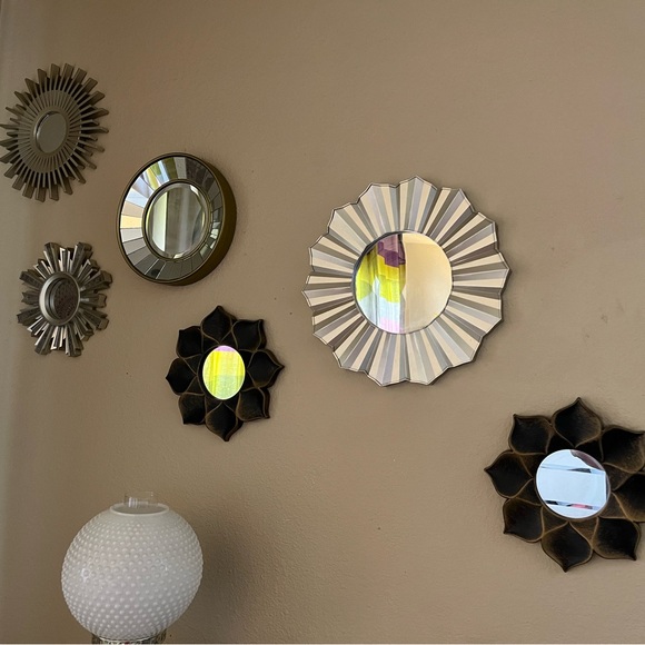 Wall Decor | Mismatch Mirror Set With Gold And Silver Accents | Poshmark